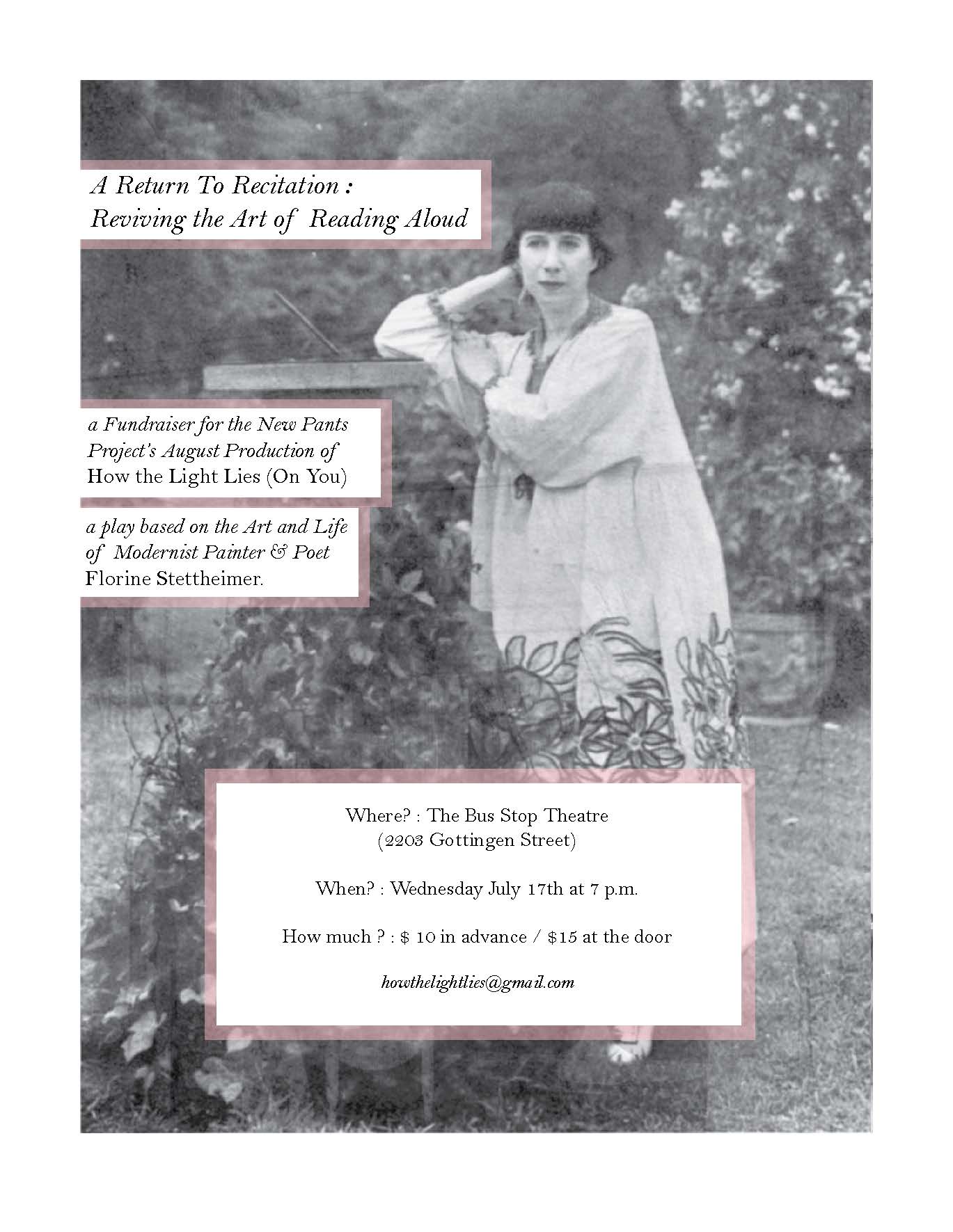 A Return to Recitation Tickets | The Bus Stop Theatre Co-Op | Halifax ...